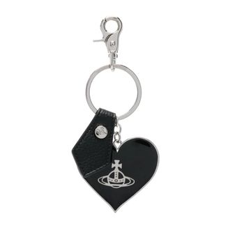 Vivienne Westwood Schwarze Schl&uuml;sselanh&auml;nger mit Orb Plaque - - Accessories - Damen - Schwarzk - ONE SIZE