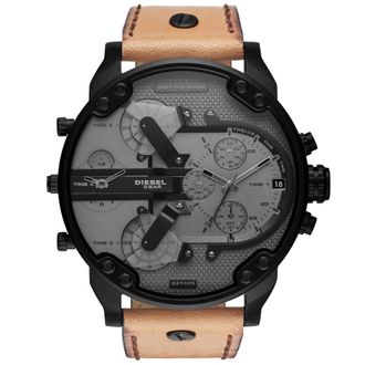 Diesel DZ7406 Mr. Daddy 2.0 Chronograph Braunes Leder Herrenuhr