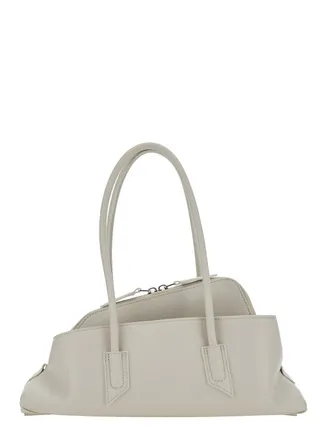 The Attico Womens Shoulder Bag La Passeggiata White Leather