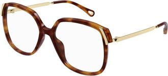 Chlo&eacute; Femme, Accessoires, Brun, Taille: 56 MM Monture carr&eacute;e surdimensionn&eacute;e