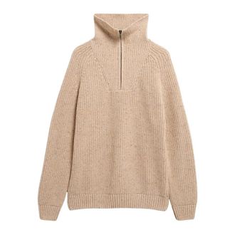 Armedangels Tweed Knit Troyer - - Knitwear - Damen - Beige - S