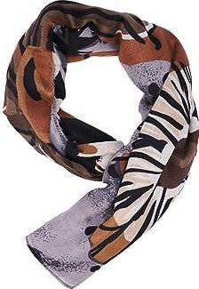 Queen Helena Écharpe Hiver Foulard Long pour Femme SC22-1 Marron, Taille unique