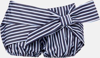 Paco Rabanne Short rayé en coton