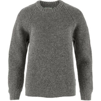 Fj&auml;llr&auml;ven Damen &Ouml;vik Waffle Knit Sweatshirt, Grey, 42