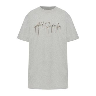 AllSaints Femme, Tops, Gris, Taille: 40 FR Chains Embellished T-Shirt Mini Dress