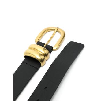 By Malene Birger Calf Leather Belt - Black