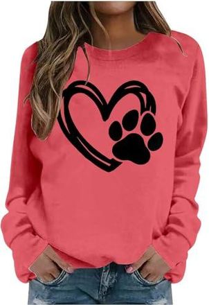 Generic Sweat &agrave; capuche imprim&eacute; d&eacute;contract&eacute; pour la Saint-Valentin 2026 - Coupe ample pour un usage quotidien - Design &eacute;l&eacute;gant et confortable - Parfait pour l