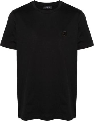 Dondup Homme, Tops, Noir, Taille: XL T-shirt &agrave; col rond et coupe r&eacute;guli&egrave;re