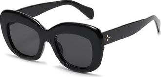 Generic Lunettes de soleil oversize tendance pour homme polaris&eacute;es pour femme(Black)