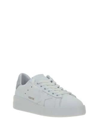 Golden Goose Womens Pure Star Sneakers White-Silver White/silver