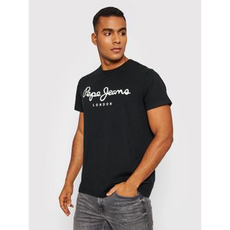 Pepe Jeans London T-Shirt Original PM508210 Schwarz Slim Fit