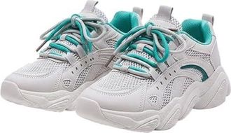 Generic Baskets de Course Femme Chunky Plateforme Chaussures de Sport Marche &agrave; Lacets Respirantes en Maille L&eacute;g&egrave;res Fitness Jogging Sneakers Tendances Confort