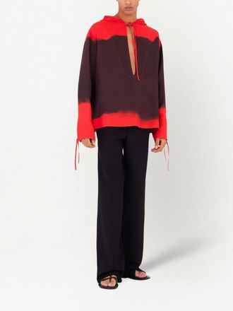 Ferragamo Gradient-Effect Hoodie - Red