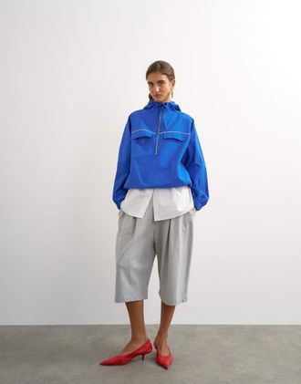 Topshop bomber &agrave; passepoil cobalt-Bleu