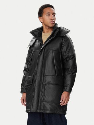 HUGO BOSS Jacke aus Kunstleder Misian2441 50522494 Schwarz Relaxed Fit