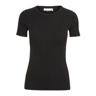 Inwear Tee-shirt de base noir manches courtes - Femme - Tops - Noir - Taille: 42 FR