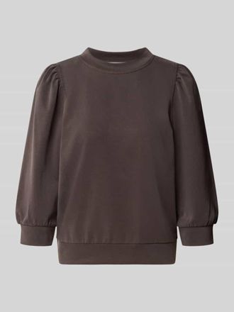 Rich & Royal Sweatshirt mit Puff&auml;rmeln und Rundhalsausschnitt