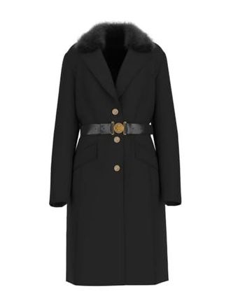 Guess Manteau en polyester pour femme W5BL25W2672, Noir, M