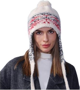 Generic Bonnet Femme Hiver Bonnet Femme Chapeau Femme Hiver Confortable Classique - Chaud D&eacute;contract&eacute; Hiver, Tricot Souple Et &Eacute;lastique, Id&eacute;al Cadeau Ou Tenue