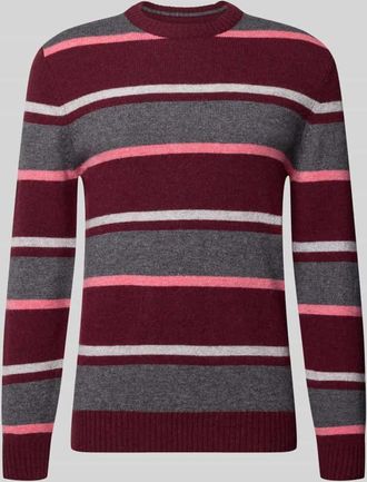 Mc Neal Strickpullover aus Woll-Mix im Allover-Look