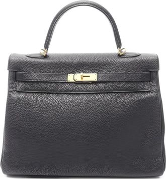 Hermès sac à main Kelly35 - Noir