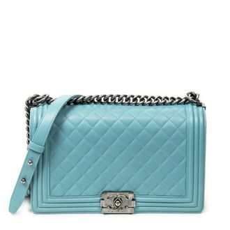 Chanel Crossbody Bags - Medium Boy - Gr. unisize - in Blau - f&uuml;r Damen