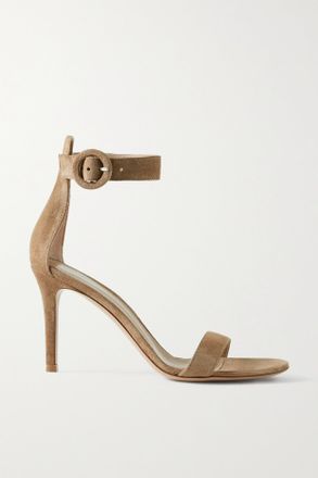 Gianvito Rossi Sandales En Daim Portofino 85 - Marron