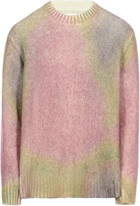 Nn.07 Pull contrastant en laine m&eacute;lang&eacute;