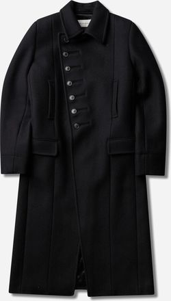 Dries Van Noten Men s Fitted Wool Coat Black