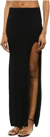 Laneus Femme, Jupes, Noir, Taille: 34 FR Knit Skirt