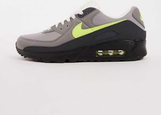 Nike Air Max 90 - Sneaker in Grau und Neongelb