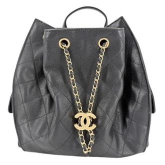 Chanel Pre-owned Vintage Backpack - Femme - Pre-owned - Noir - Taille: ONE Size