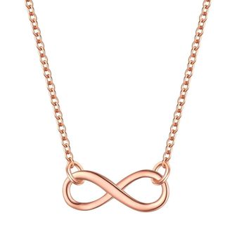 Glanzst&uuml;cke M&uuml;nchen Halskette - Sterling Silber Halskette Infinity - Gr. unisize - in Gold - f&uuml;r Damen