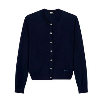A.P.C. A.p.c. - Marisa Cardigan - Femme - Pulls - Bleu - Taille: 40 FR