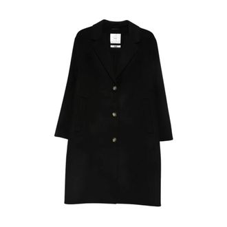 SOLOTRE Einreiher-Mantel - - Coats - Damen - Schwarzk - S