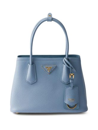 Prada petit sac à main Double Saffiano - Bleu