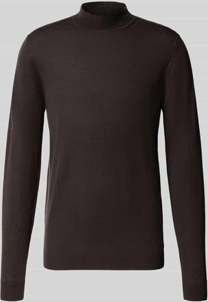 Roy Robson Strickpullover aus Schurwolle mit Stehkragen