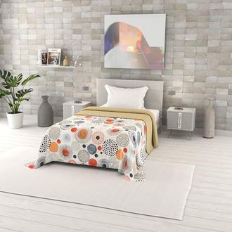 Italian Bed Linen Gedruckt Sommer steppdecke Fantasy, Polyester Füllung, Acquerello, 170x270cm