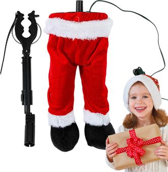 Generic Santa Beine Für Weihnachtsbaum,Weihnachtsbaum Dekoration Mit Beweglichen Füßen - Animierte Schaukeldekoration Für Innentür Restaurant Feier