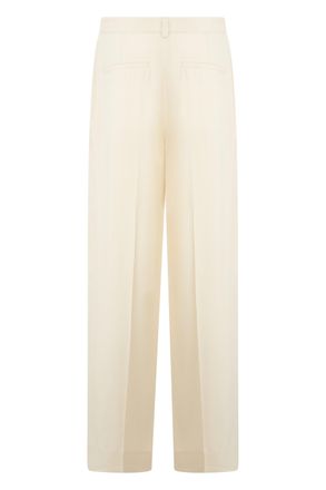Toteme Womens Trousers With Pleats Ecru Viscose Trouser Suits