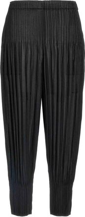 Pleats Please Issey Miyake Pantalons D&eacute;contract&eacute;s - Noir