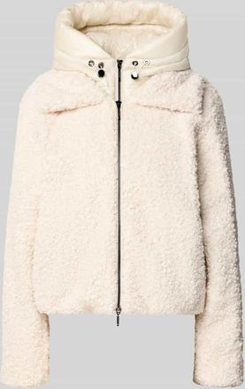 AMBER & JUNE Jacke aus Teddyfell mit Zweiwege-Rei&szlig;verschluss