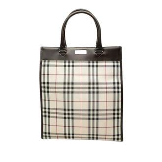 Burberry Sac fourre-tout en toile Pre-owned - Femme - Pre-owned - Beige - Taille: ONE Size