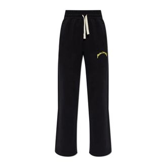 Palm Angels Femme, Pantalons, Noir, Taille: 38 FR Pantalon de surv&ecirc;tement avec logo imprim&eacute;