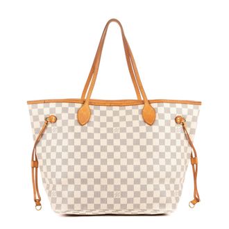 Louis Vuitton Crossbody Bags - Neverfull MM - Gr. unisize - in Wei&szlig; - f&uuml;r Damen