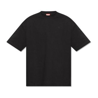 Diesel T-Shirt mit Rundhalsausschnitt - - Tops - Herren - Schwarzk - XL