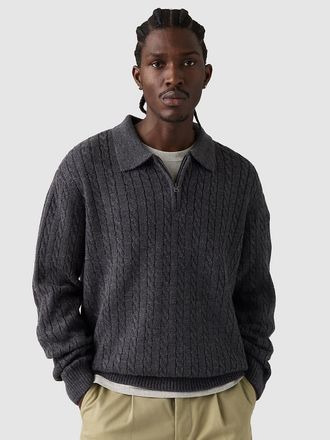 Levi's Mason Collared Quarter Zip Pull marron