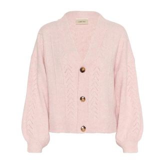 Cream Femme, Pulls, Rose, Taille: 42/44 FR Gilet Tricot&eacute; Sepia Rose Melange