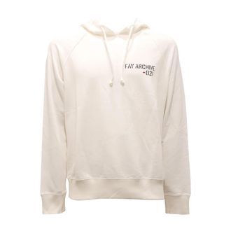 Fay Archive Sweatshirt - - Sweatshirts & Hoodies - Herren - Wei&szlig; - M