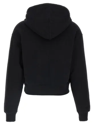 Jacquemus Womens Black Cotton Hoodie Clothing